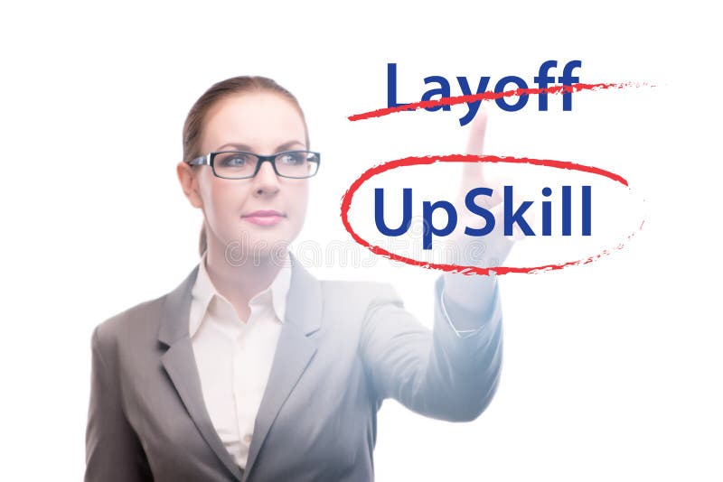 Re-skilling and Upskilling in Learning Concept Stock Image - Image of ...