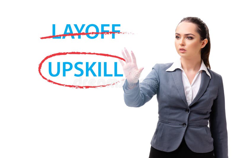 Re-skilling and Upskilling in Learning Concept Stock Photo - Image of ...
