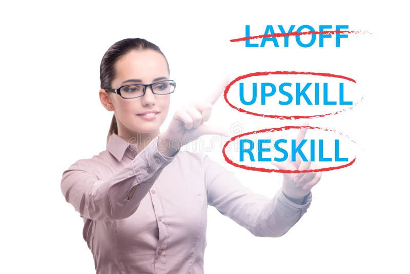 Re-skilling and Upskilling in Learning Concept Stock Image - Image of employee, upskill: 266370747