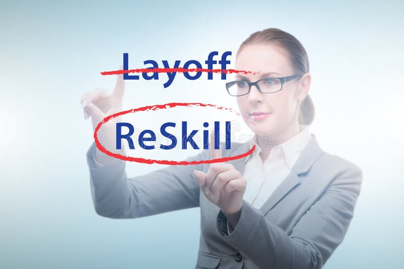 Re-skilling and Upskilling in Learning Concept Stock Photo - Image of ...