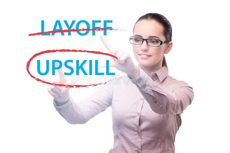 Re-skilling and Upskilling in Learning Concept Stock Photo - Image of ...