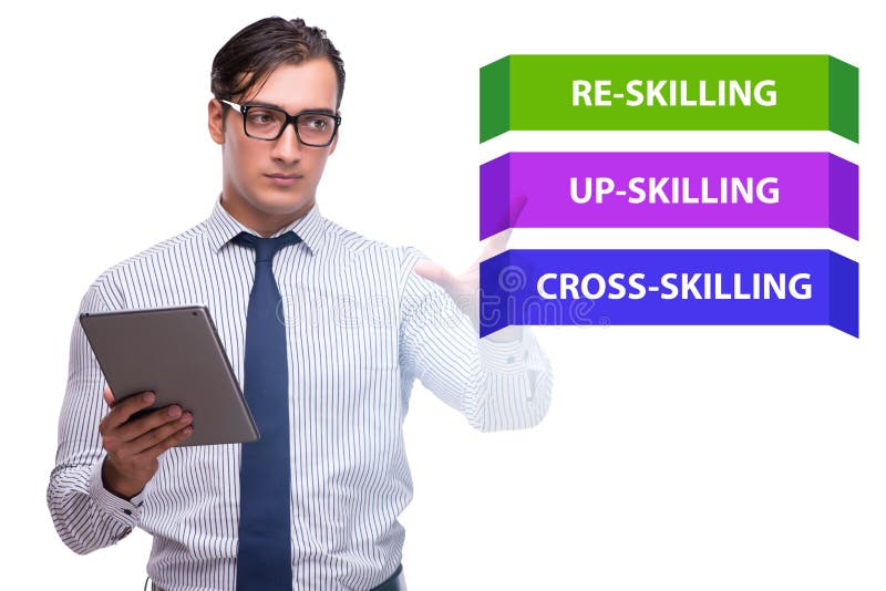 Re-skilling and Upskilling in Learning Concept Stock Illustration ...