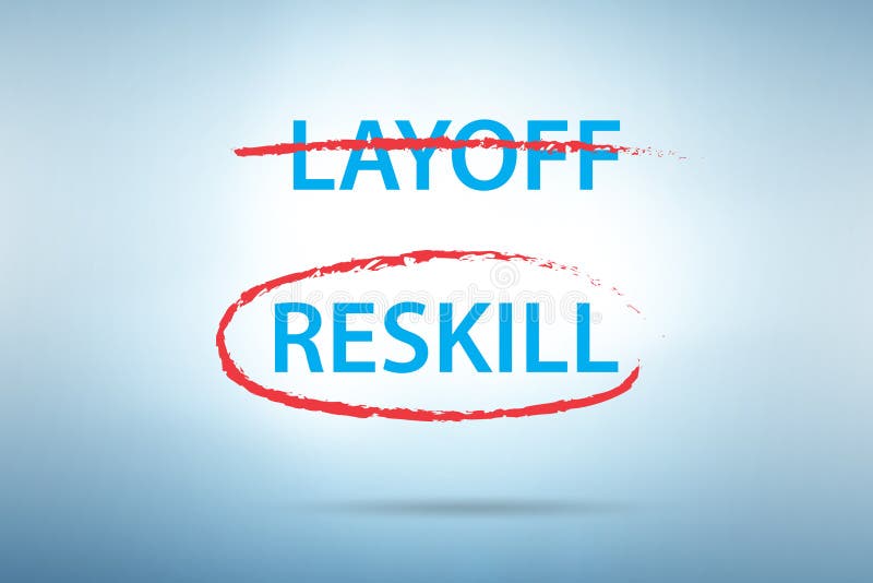 Re-skilling and Upskilling in Learning Concept Stock Illustration ...
