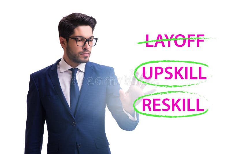 Re-skilling and Upskilling in Learning Concept Stock Photo - Image of ...