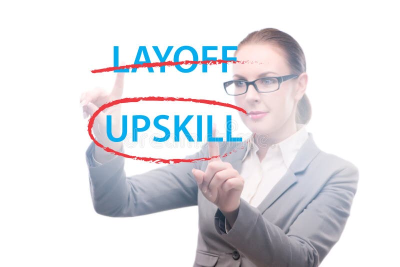 Re-skilling and Upskilling in Learning Concept Stock Photo - Image of ...