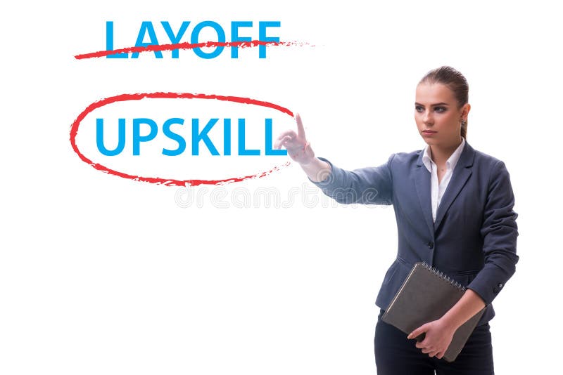 Re-skilling and Upskilling in Learning Concept Stock Photo - Image of ...