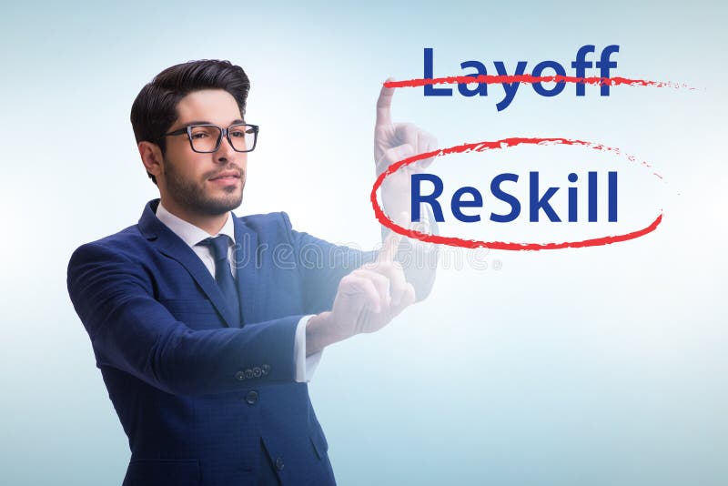 Re-skilling and Upskilling in Learning Concept Stock Photo - Image of ...