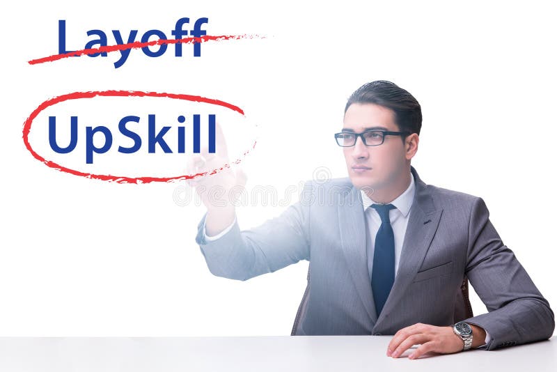 Re-skilling and Upskilling in Learning Concept Stock Image - Image of ...