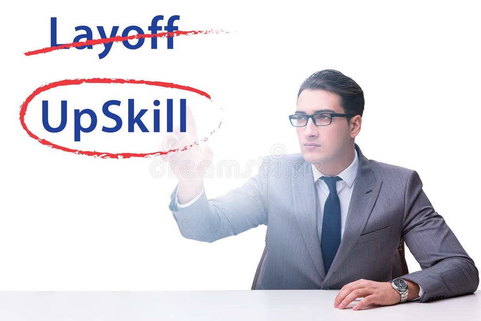 Re-skilling and Upskilling in Learning Concept Stock Image - Image of ...