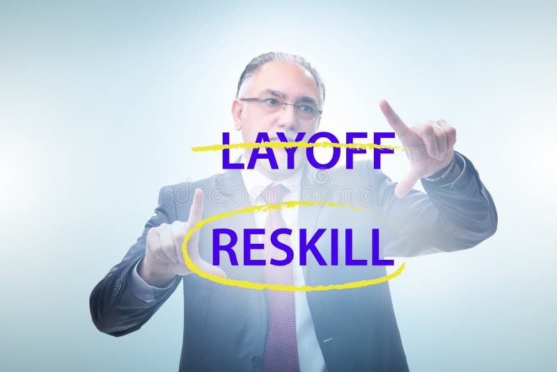 Re-skilling and Upskilling in Learning Concept Stock Photo - Image of ...