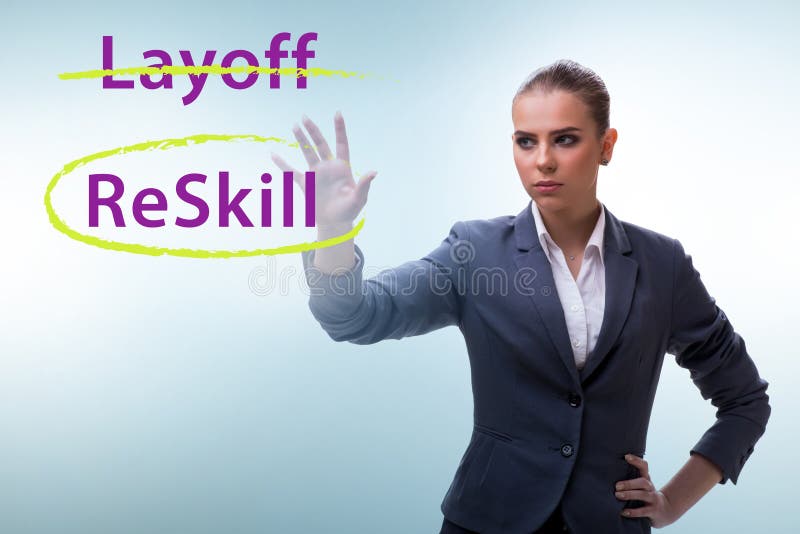 Re-skilling and Upskilling in Learning Concept Stock Photo - Image of ...