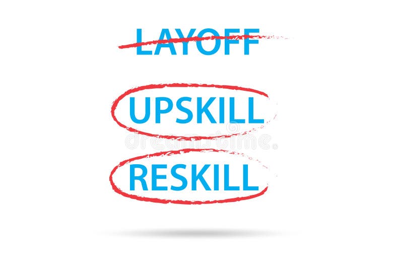 Re-skilling and Upskilling in Learning Concept Stock Illustration ...