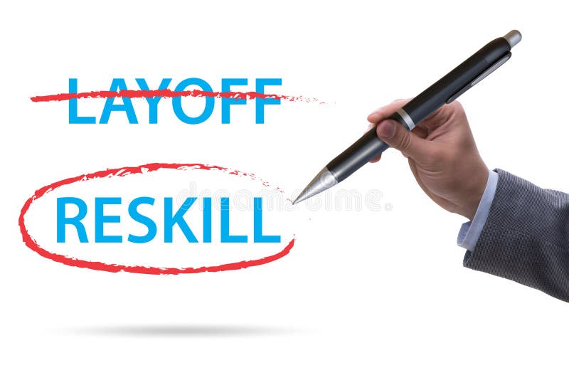 Re-skilling and Upskilling in Learning Concept Stock Photo - Image of ...