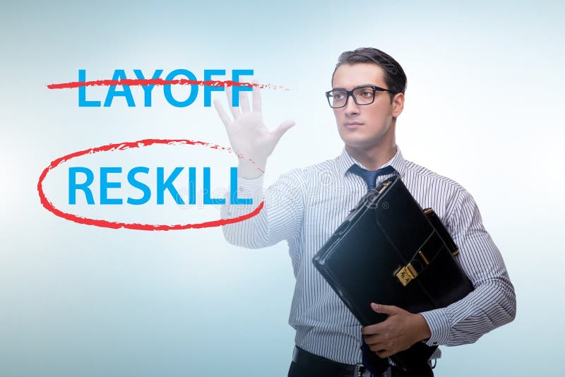 Re-skilling and Upskilling in Learning Concept Stock Photo - Image of ...