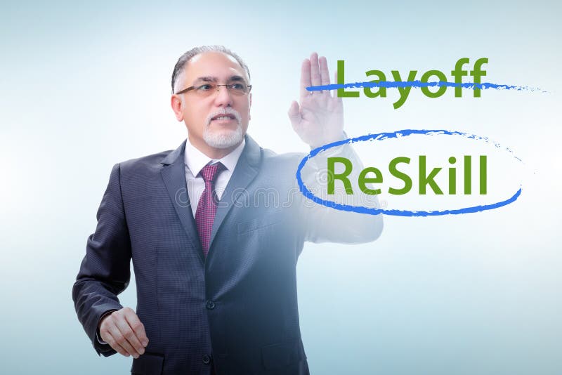 Re-skilling and Upskilling in Learning Concept Stock Photo - Image of ...