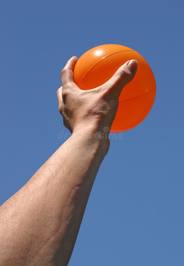 Reach! stock image. Image of bright, orange, reach, hold - 574599