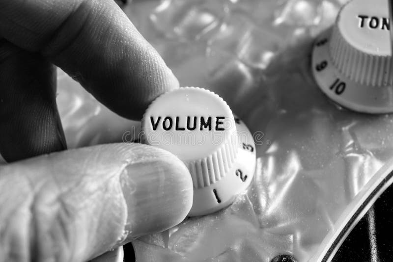 Guitarist Adjusting Volume Control Guitar Stock Photos - Free & Royalty ...