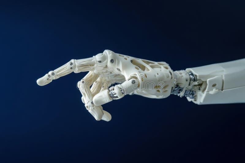 Reach Out with a Robotic Hand, Technology Future and Mechanical Theme ...