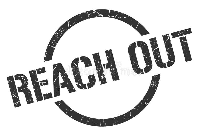 Reach out stamp stock vector. Illustration of vintage - 136944605