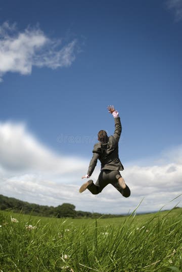 Reach for the Sky stock vector. Illustration of jump, partner - 5855282