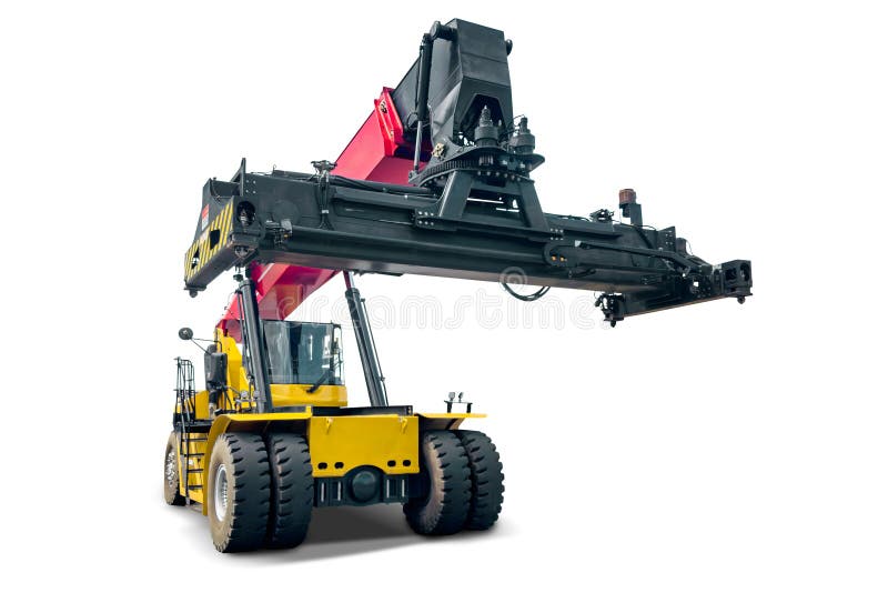Reach Stacker. Terminal Loader for Containers Stock Photo - Image of ...