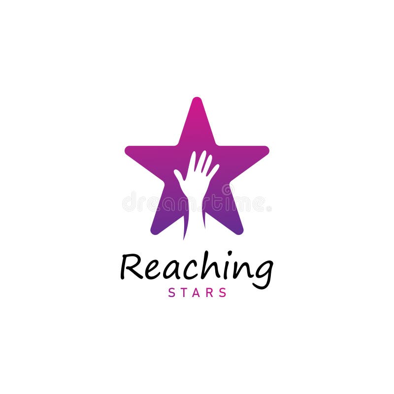 Reach Star Dreams Logo Vector Design Template Stock Vector ...