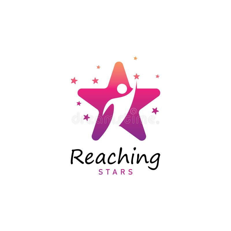 Reach Star Dreams Logo Vector Design Template Stock Vector ...