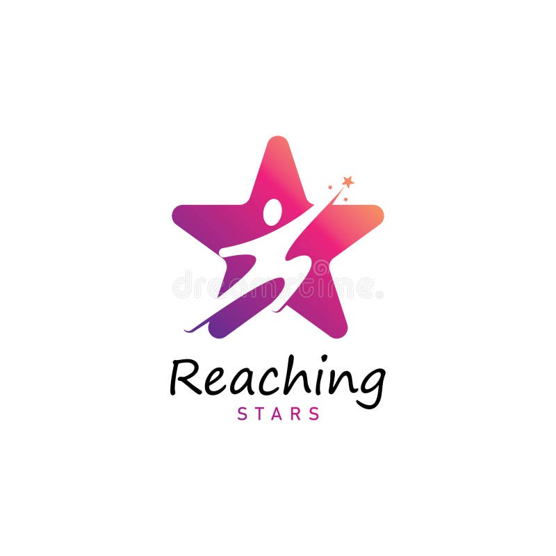 Reach Star Dreams Logo Vector Design Template Stock Vector ...