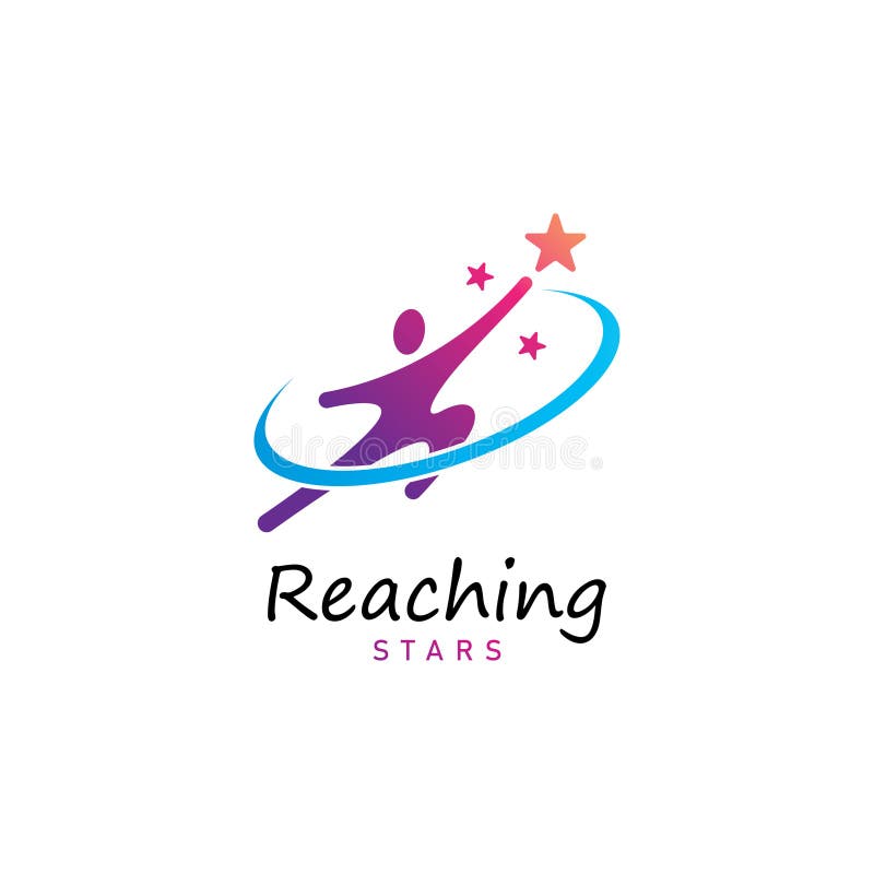 Reach Star Dreams Logo Vector Design Template Stock Vector ...