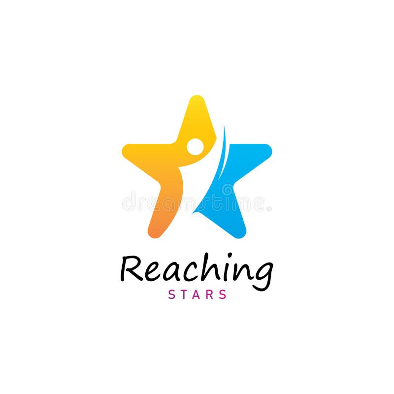 Reach Star Dreams Logo Vector Design Template Stock Vector ...