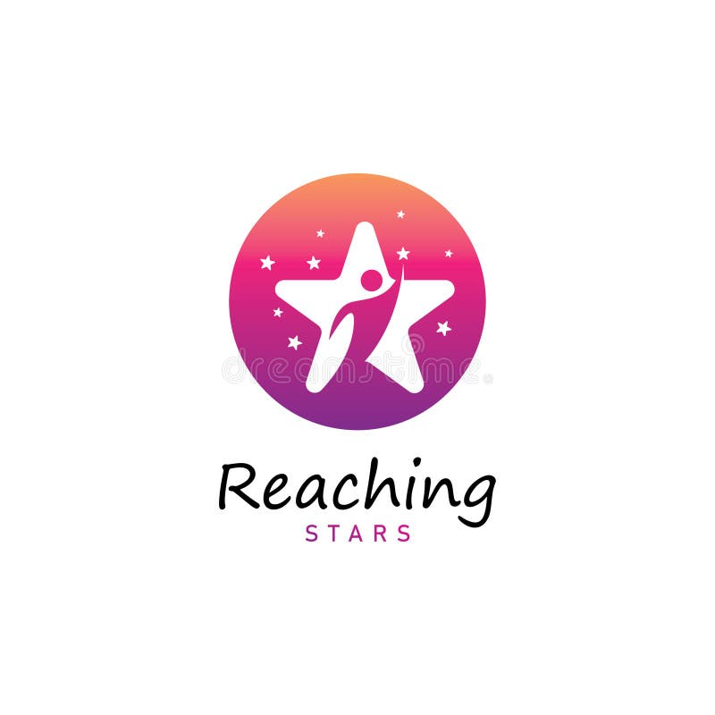 Reach Star Dreams Logo Vector Design Template Stock Vector ...