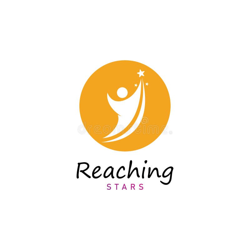 Reach Star Dreams Logo Vector Design Template Stock Vector ...