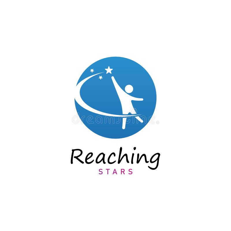 Reach Star Dreams Logo Vector Design Template Stock Vector ...