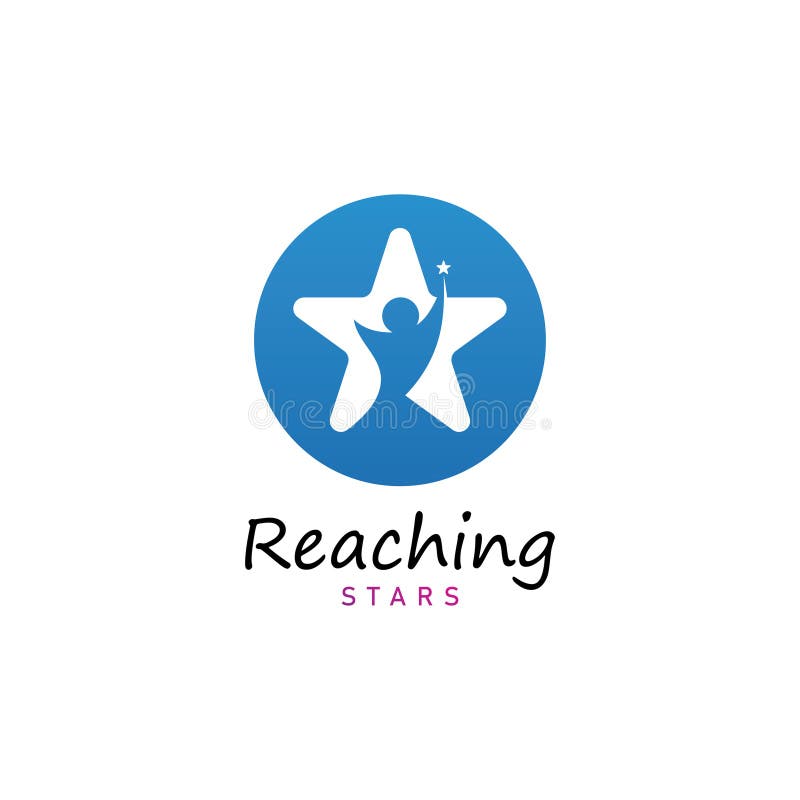 Reach Star Dreams Logo Vector Design Template Stock Vector ...