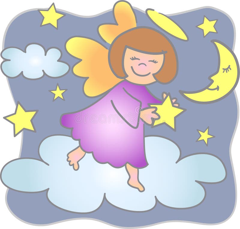 Angel Sketch stock illustration. Illustration of beauty - 6651949