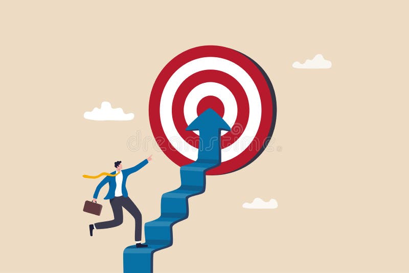 Reach Target or Progress To Reach Goal, Career Step To Success ... Reach Target or Progress To Reach Goal, Career Step To Success ...