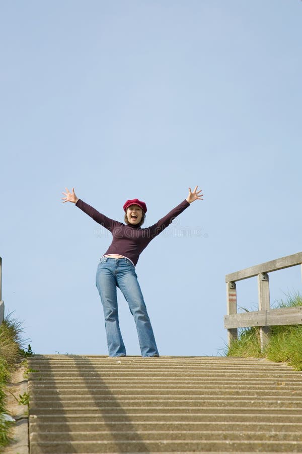 Reached the top stock image. Image of beauty, lifestyle - 2266635