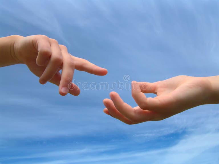 Reaching stock image. Image of fingers, reaching, togetherness - 37677