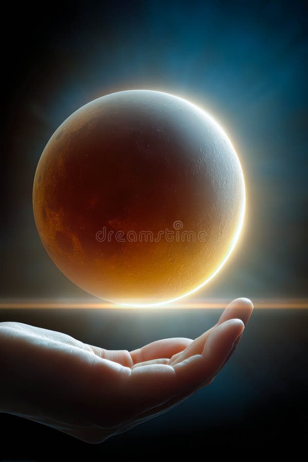 Reaching for the Cosmic Beauty of a Lunar Eclipse with a Mystical Touch ...