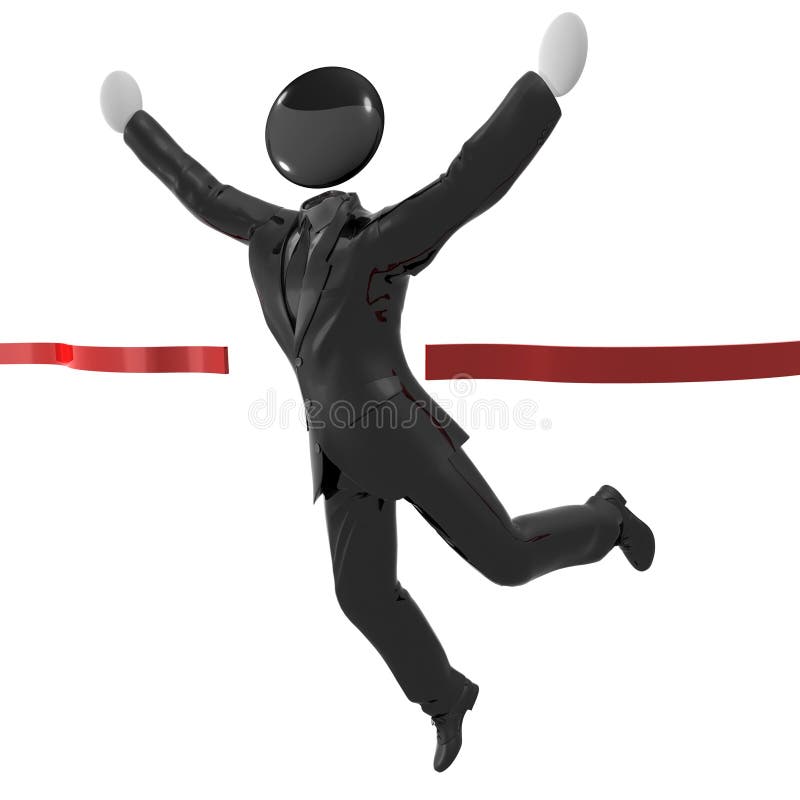 Reaching Finish Line Icon Symbol Stock Illustration - Illustration of ...