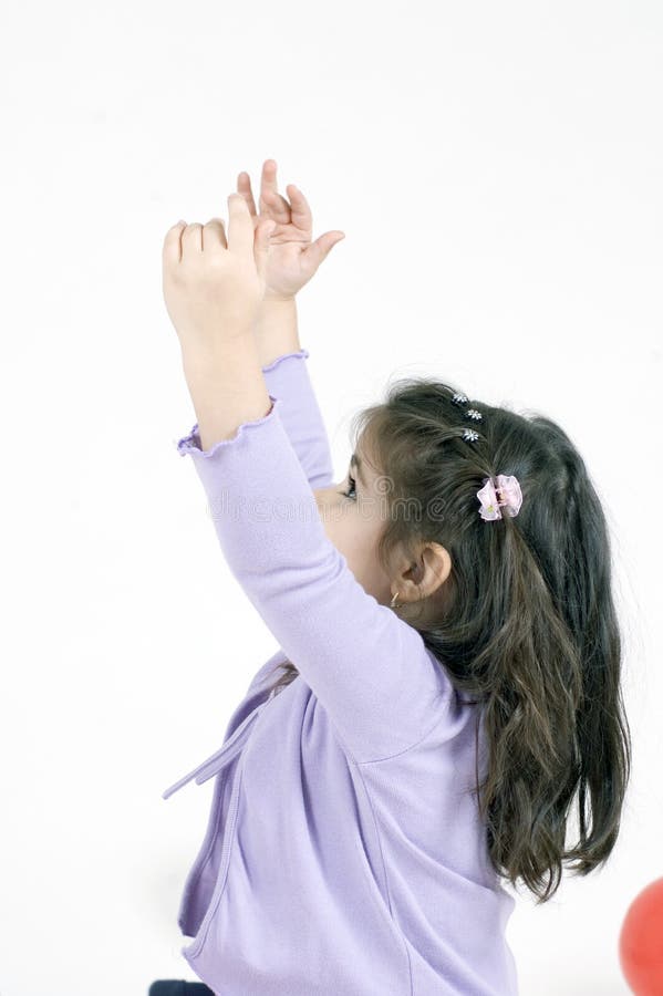 Reaching high stock image. Image of authority, white, child - 648213