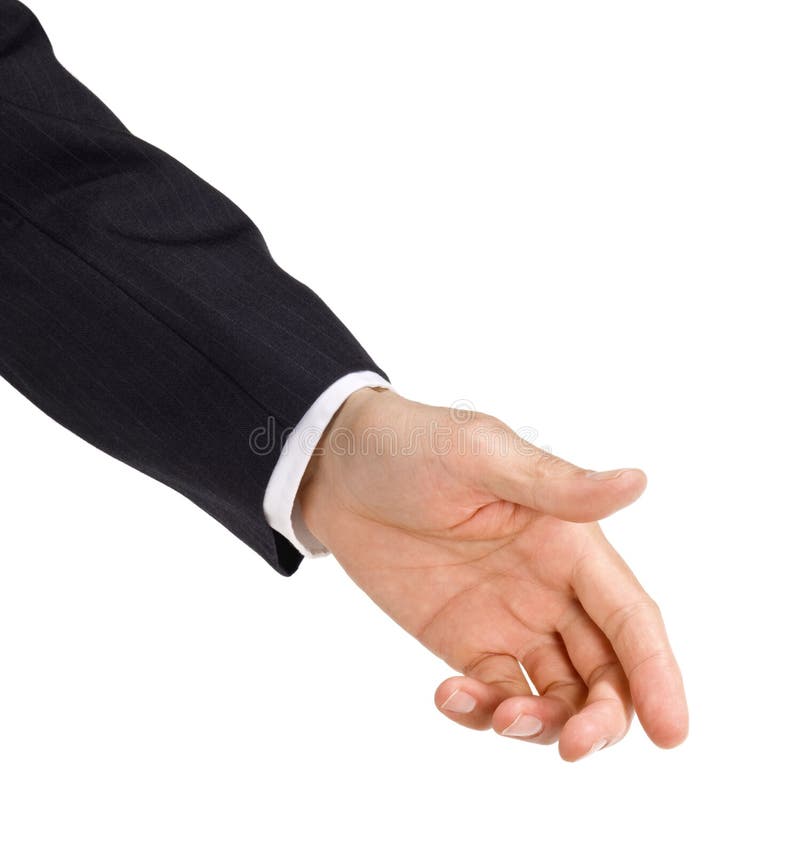 Business Man Hand Reaching stock photo. Image of reach - 9409022