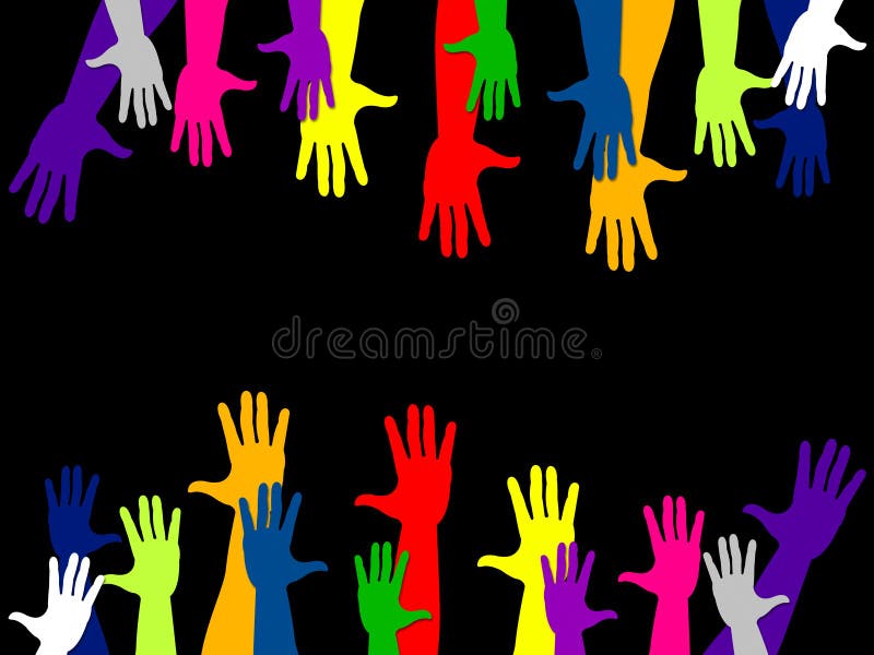 Reaching Out Represents Arm Human and Relationships Stock Illustration ...