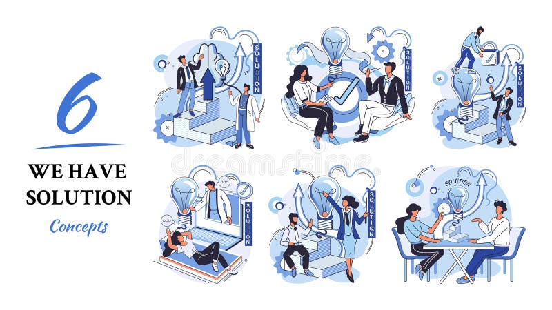 Solution As Result of Work of Business Team. Cooperation Construction ...