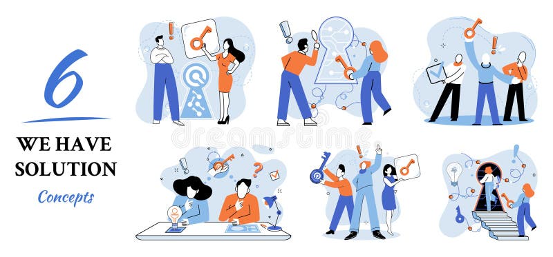 Solution As Result of Work of Business Team. Cooperation Construction ...