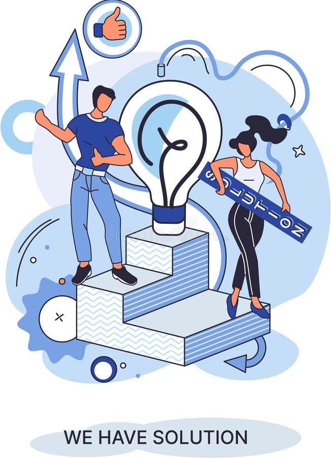 Solution As Result of Work of Business Team. Cooperation Construction ...