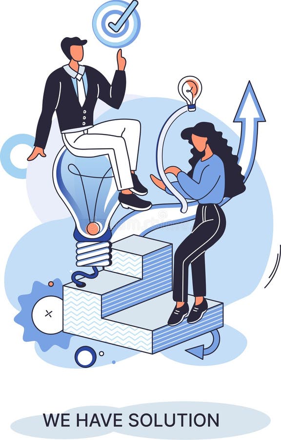 Solution As Result of Work of Business Team. Cooperation Construction ...