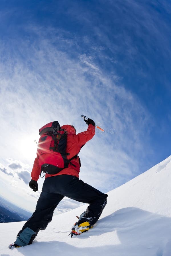 Reaching the summit stock photo. Image of adventure, climber - 8178324
