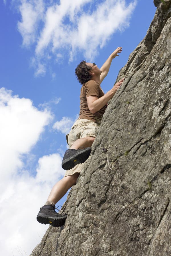 Reaching the top stock photo. Image of rocks, success - 6694374