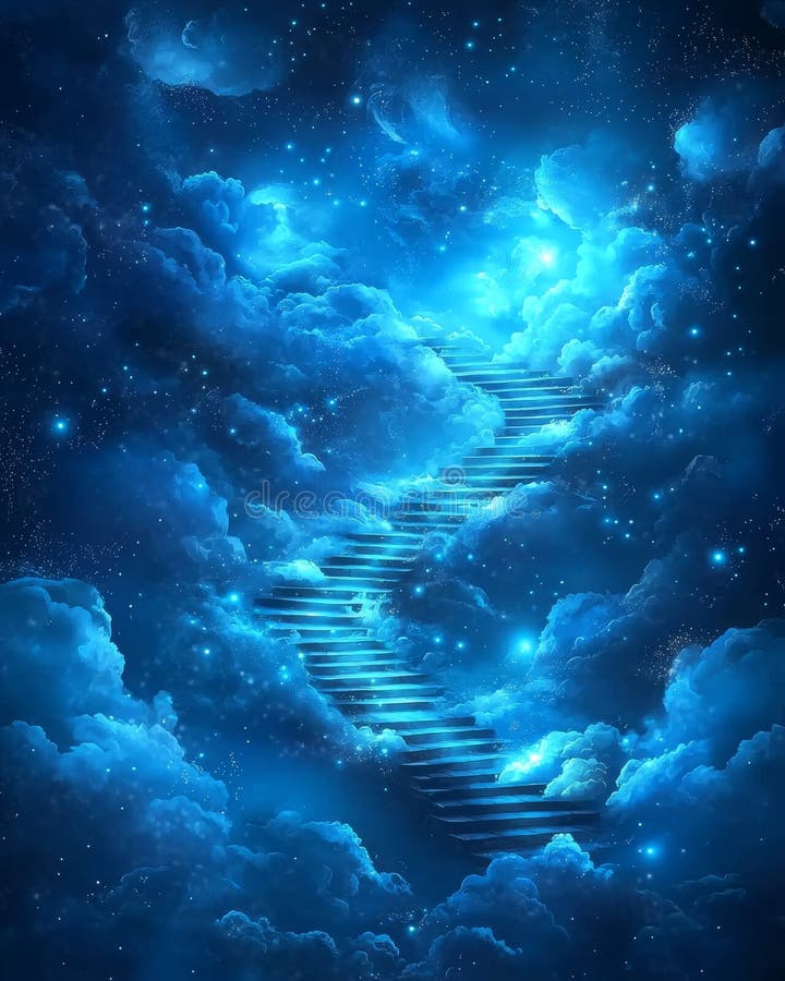 Reaching Towards the Heavens, Jacob S Ladder is Illuminated by a Divine ...